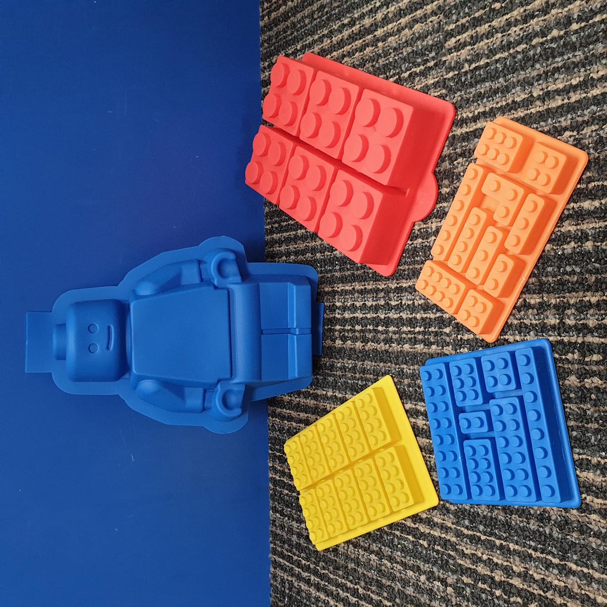 Lego Man And Bricks Silicone Moulds