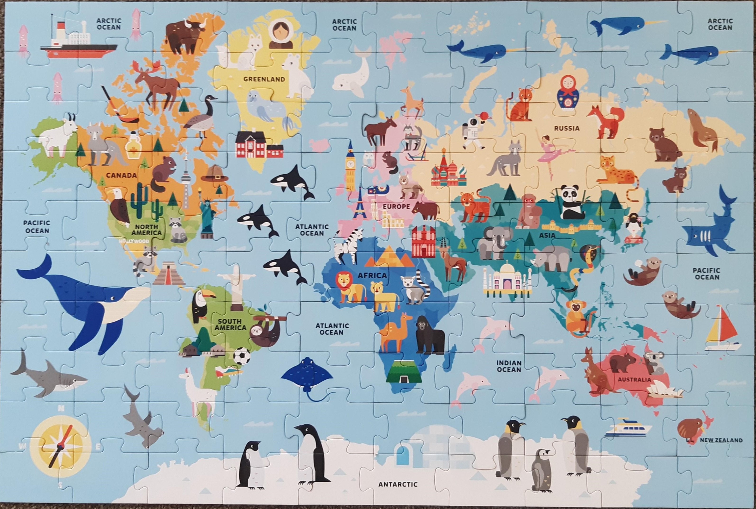 World Map Puzzle